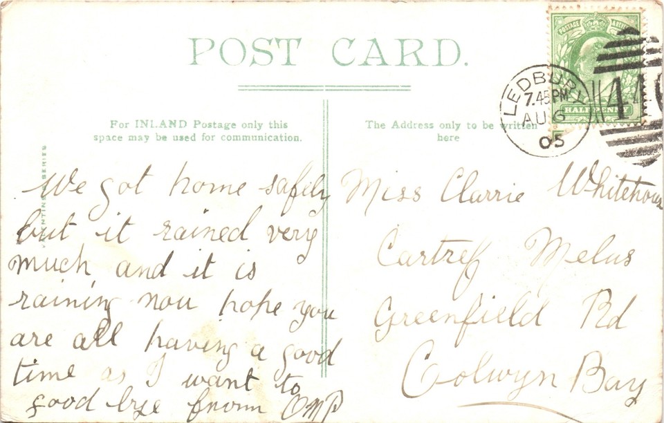 Clock Tower Market House Ledbury Postcard - Whitehouse Greenfield Rd ...