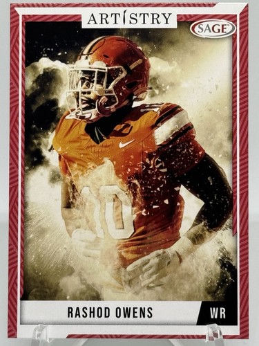 Rashod Owens 2024 Sage Artistry #73 Red Parallel Rookie RC Oklahoma ...
