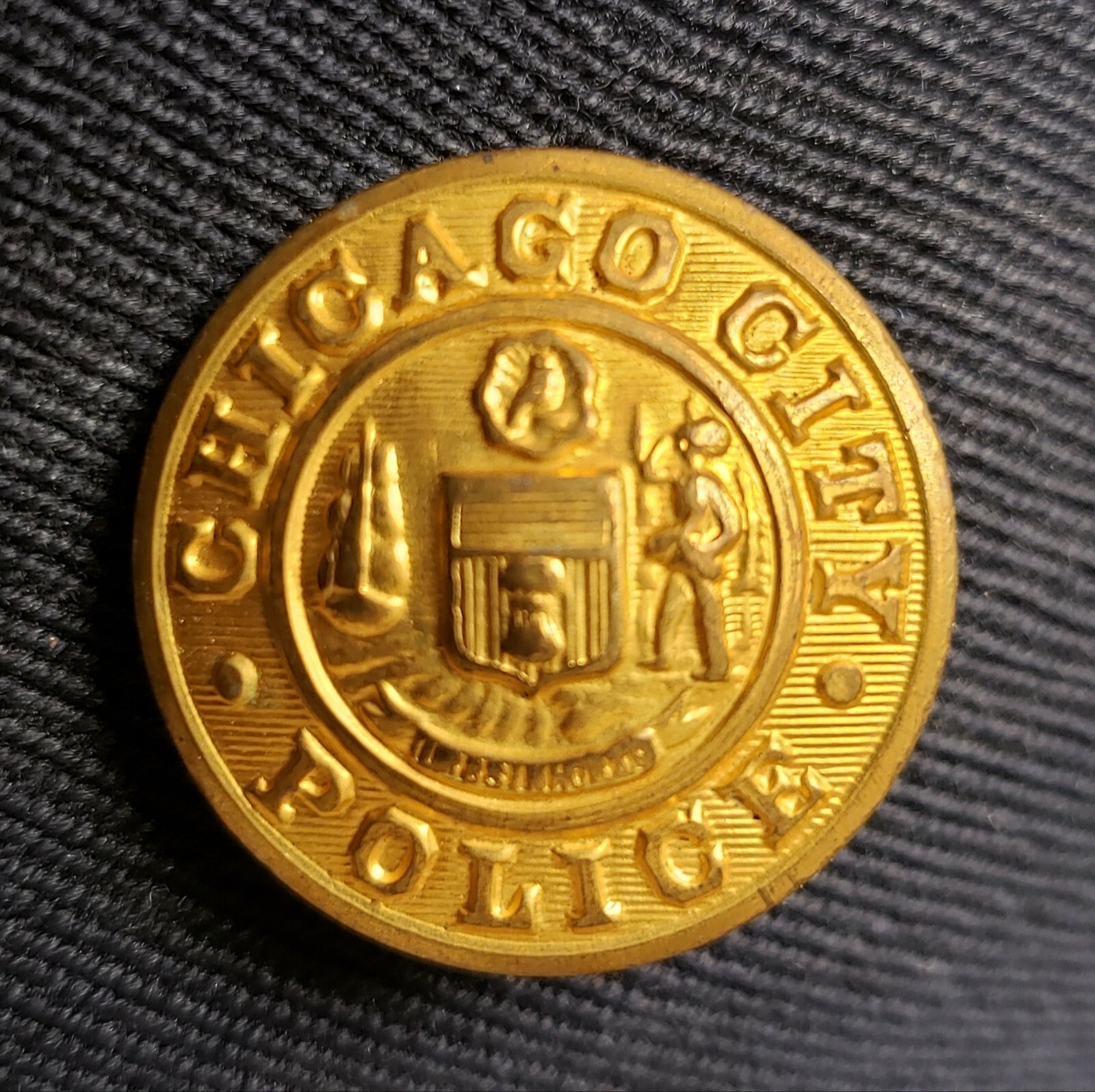 VINTAGE 1960s FASHION CHICAGO POLICE REEFER JACKET AL… - Gem