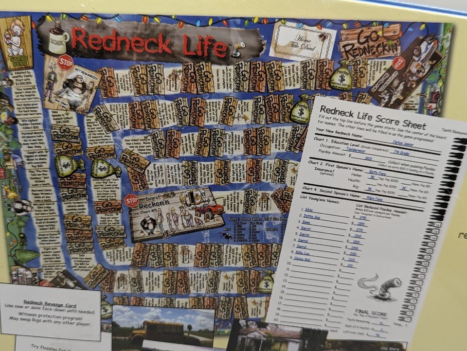 Brand New REDNECK LIFE Board Game by Gut Bustin Games Sealed Funny ...