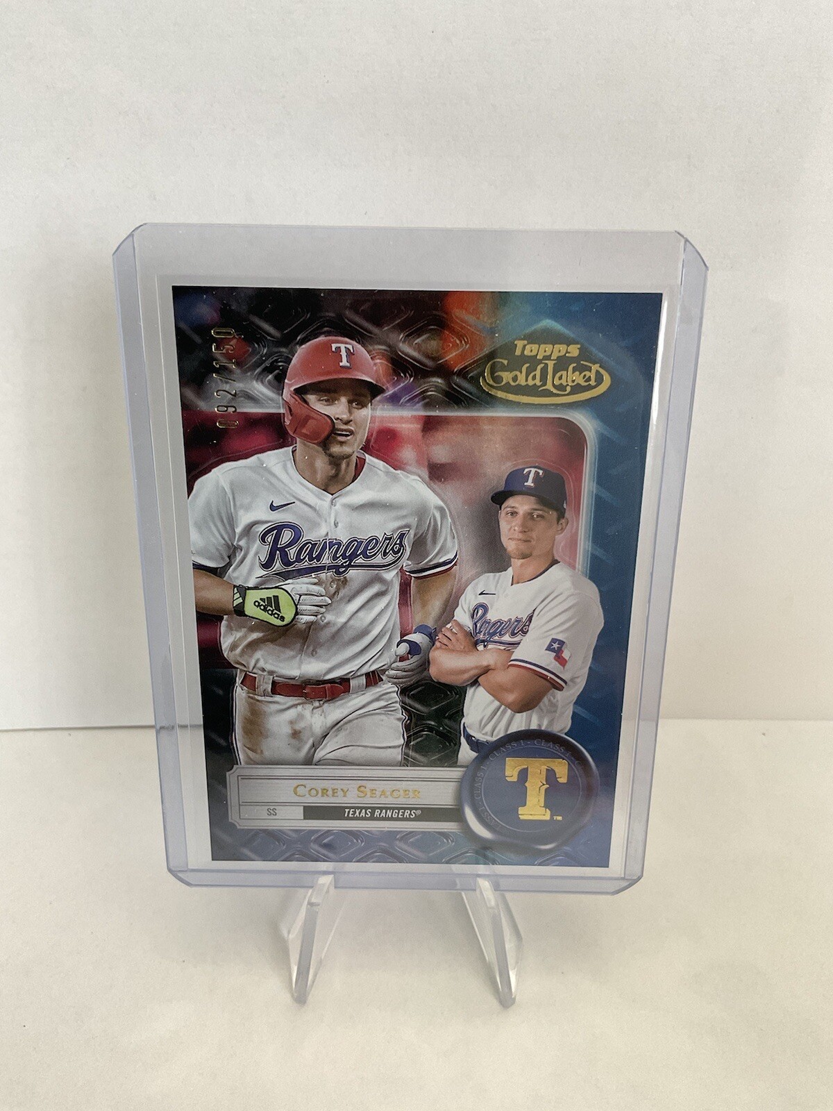 2022 Topps Gold Label Class 1 #61 Corey Seager Blue /150 Rangers | eBay