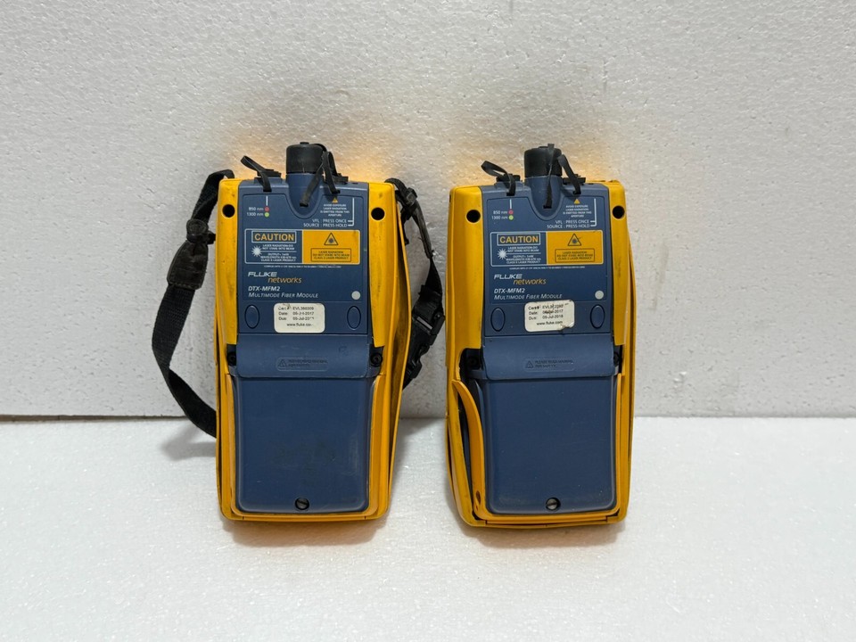 Fluke DTX-1800 Cable Analyzer and DTX-1800 Smart Remote With DTX-MFM2 ...