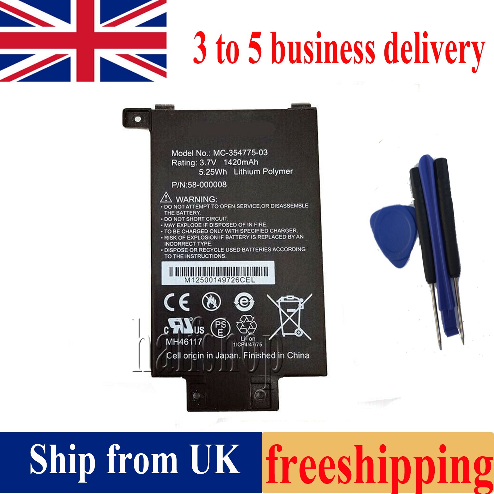 58-000008 MC-354775-03 Battery for Amazon Kindle Paperwhite 2014 ...