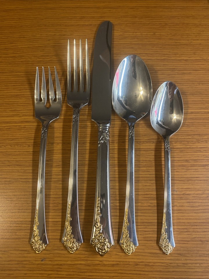 Oneida Golden Damask Rose Stainless Flatware You Choose Your Choice by ...