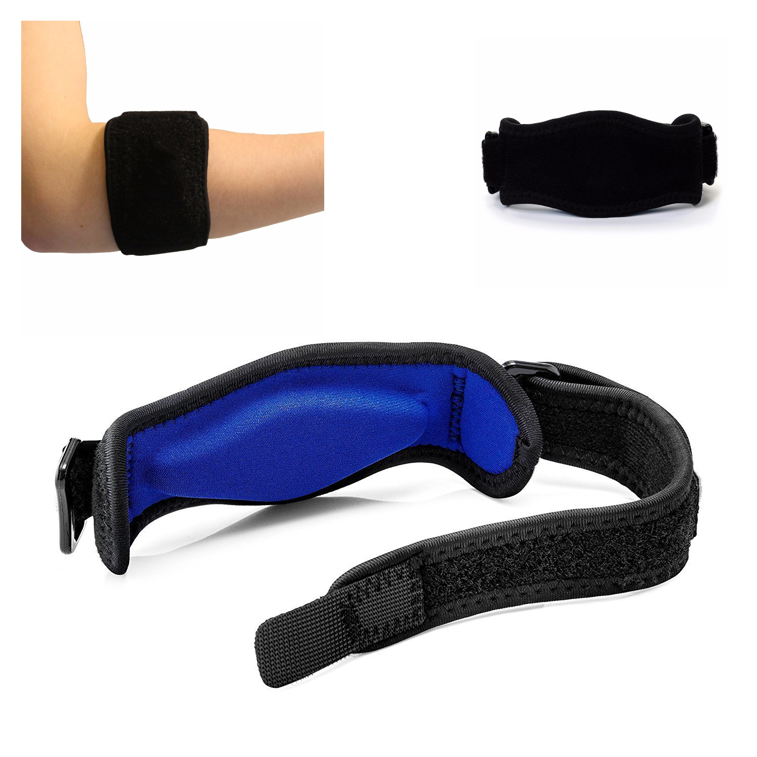 Tennis Elbow Support Brace Golfers Strap Epicondylitis Arthritis Band ...