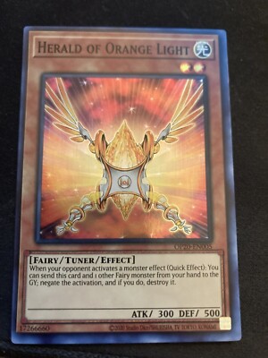 HERALD OF ORANGE LIGHT *** SUPER RARE OP20-EN005 YUGIOH! | eBay