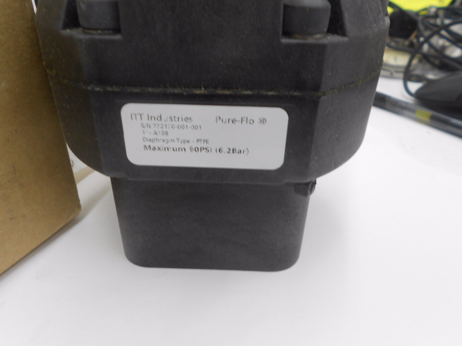 ITT PURE-FLO 90 PSI 1" A108 PLASTIC VALVE BONNET & ADVANTAGE ACTUATOR ...