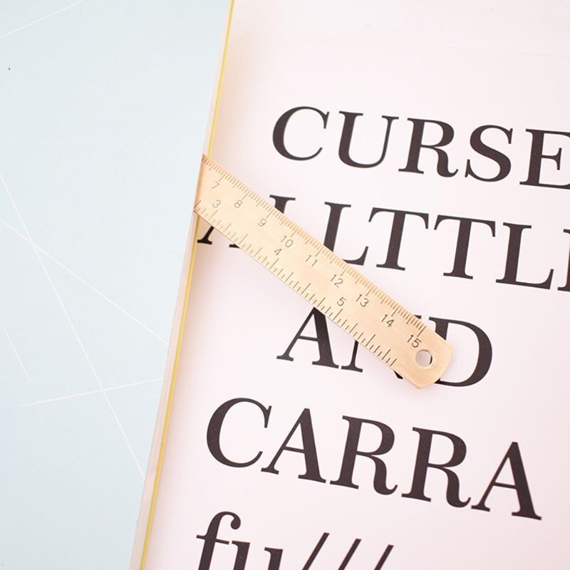 Vintage Brass Ruler Label Mark Cartography Painting Measuring Tool | eBay