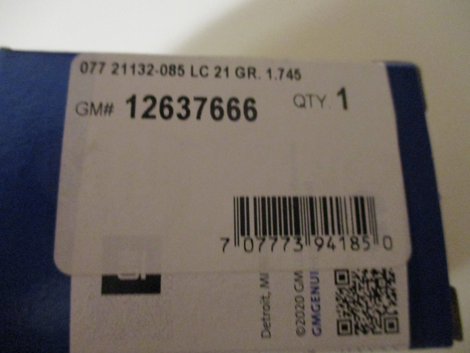 Genuine GM Positive Crankcase Ventilation (PCV) Valve 12637666 | eBay