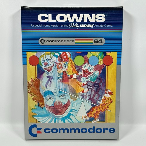 Clowns Commodore 64 C64 Cartridge USA Version Brand New Sealed | eBay