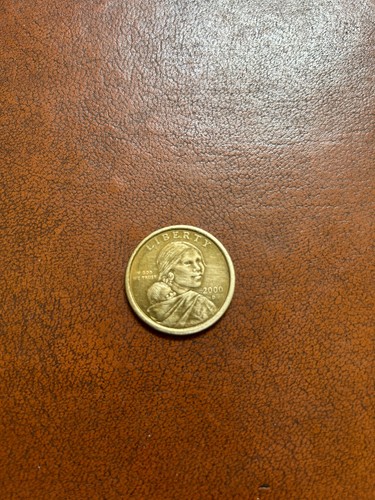 2000 D Sacagawea One Dollar US Liberty Coin Gold Color No Edge Writing ...