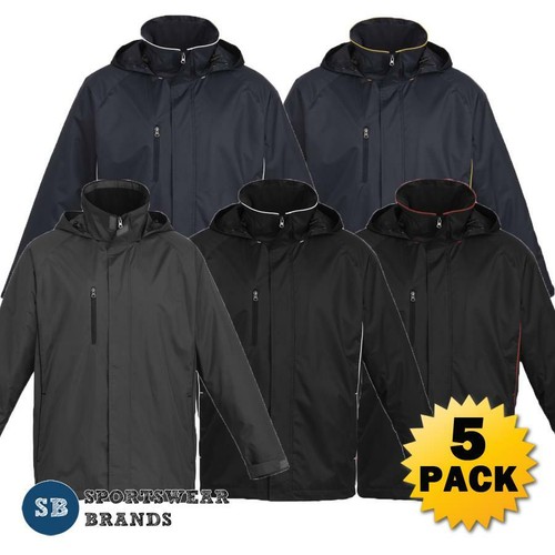 5 x Mens Jacket Coat Black Sports Showerproof Work Outdoor Winter Uniform J236ML | eBay Australia
