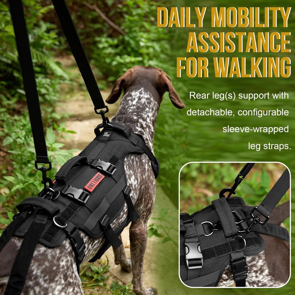 Dog Lift Harness for Large Dogs Dog Hip Support Brace Full Body Dog ...