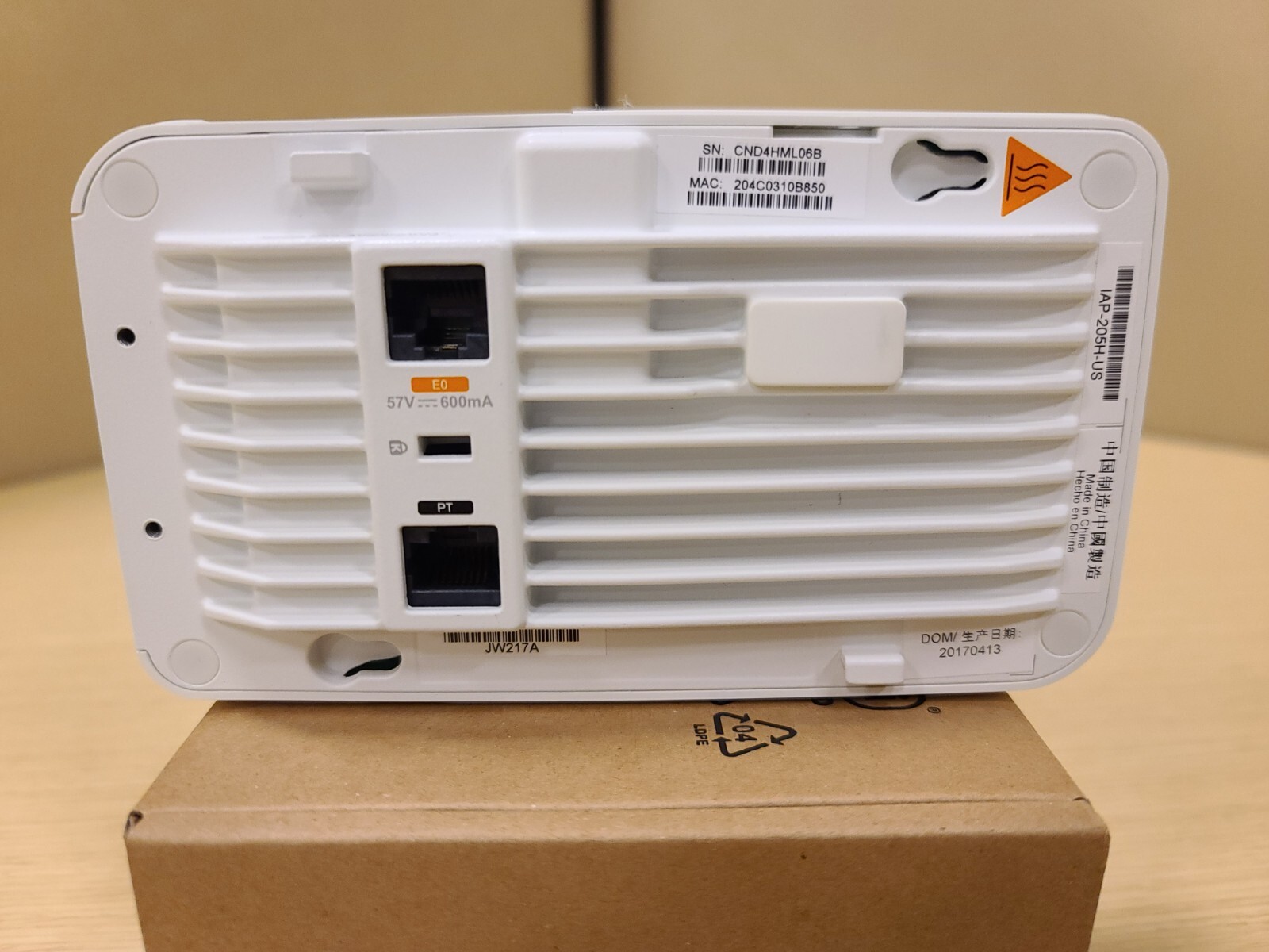 HP Aruba IAP-205H-US HPE JW217A Instant AP - Wireless Access Point ...