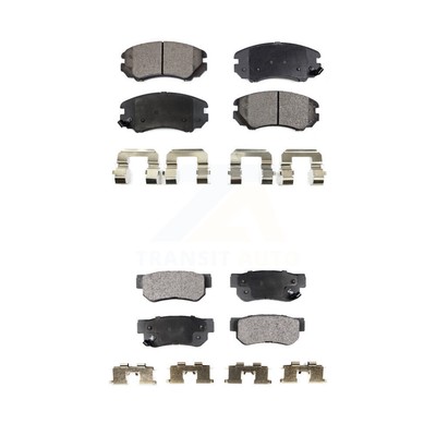 Ceramic Brake Pads Front Rear Kit For Hyundai Sonata Kia Elantra Optima ...