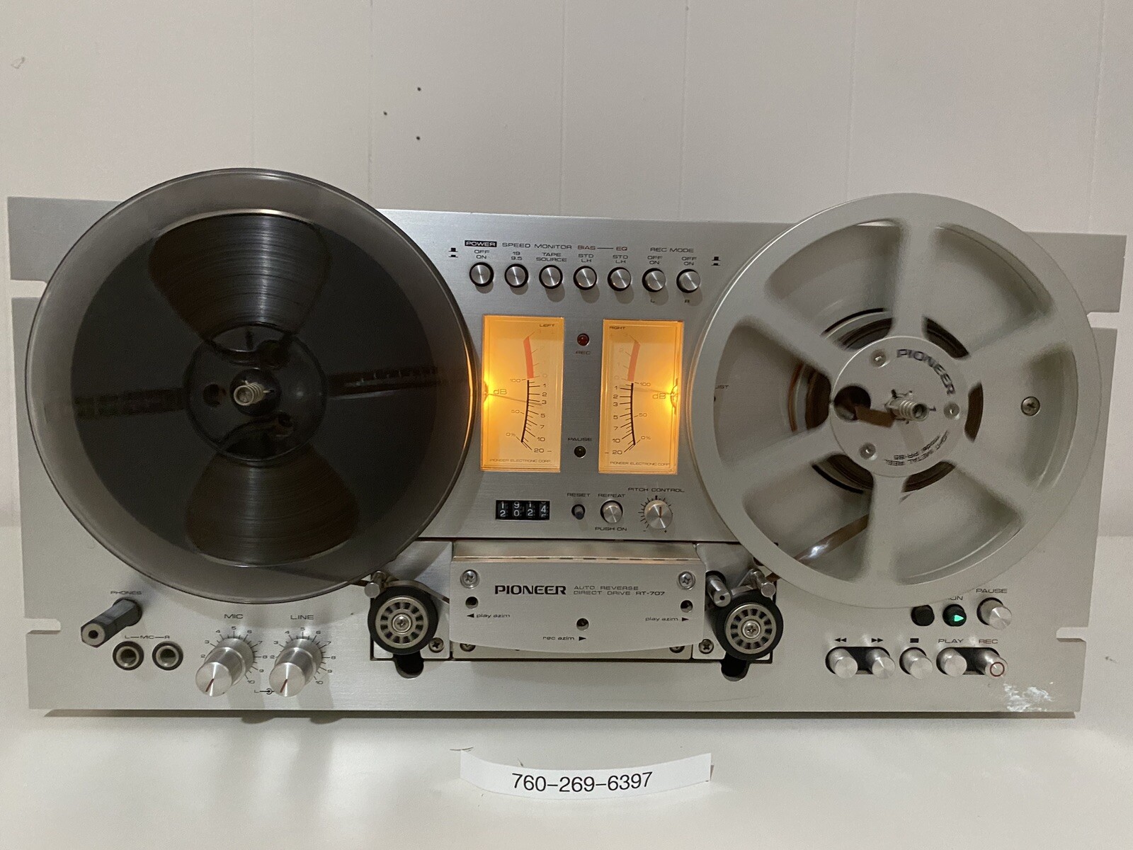 Pioneer RT-707 Professional Open Reel to Reel Tape Deck, Rack Mount ...