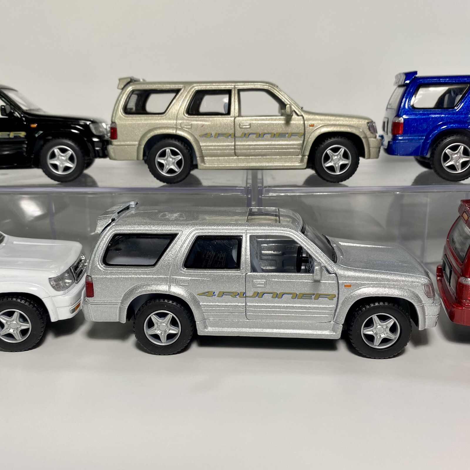 Kinsmart Toyota 4Runner Limited 1:36 Diecast SUV Lot 6 Color Set Black ...