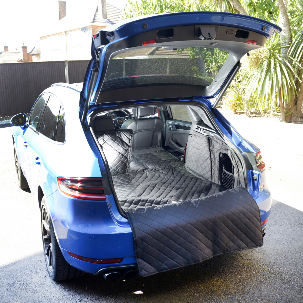PORSCHE MACAN QUILTED BOOT LINER MAT DOG GUARD TAILORED (2014 ONWARDS ...