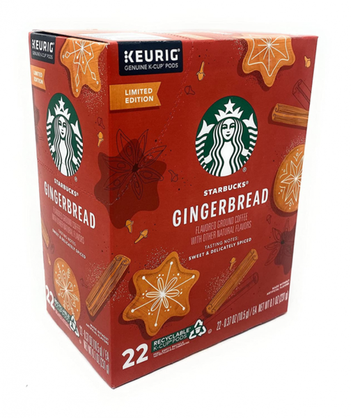 Starbucks Limited Edition Gingerbread K-Cup Coffee Pods - 22 Count for ...