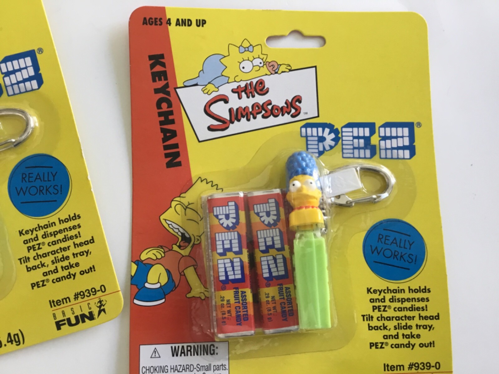 SIMPSONS PEZ KEYCHAINS SET OF 3 BART HOMER MARGE BASIC FUN 3” Sealed | eBay