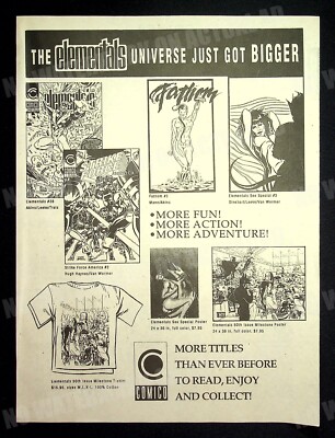 The Elementals Comico Comics Trade Print Magazine Ad Poster ADVERT ...
