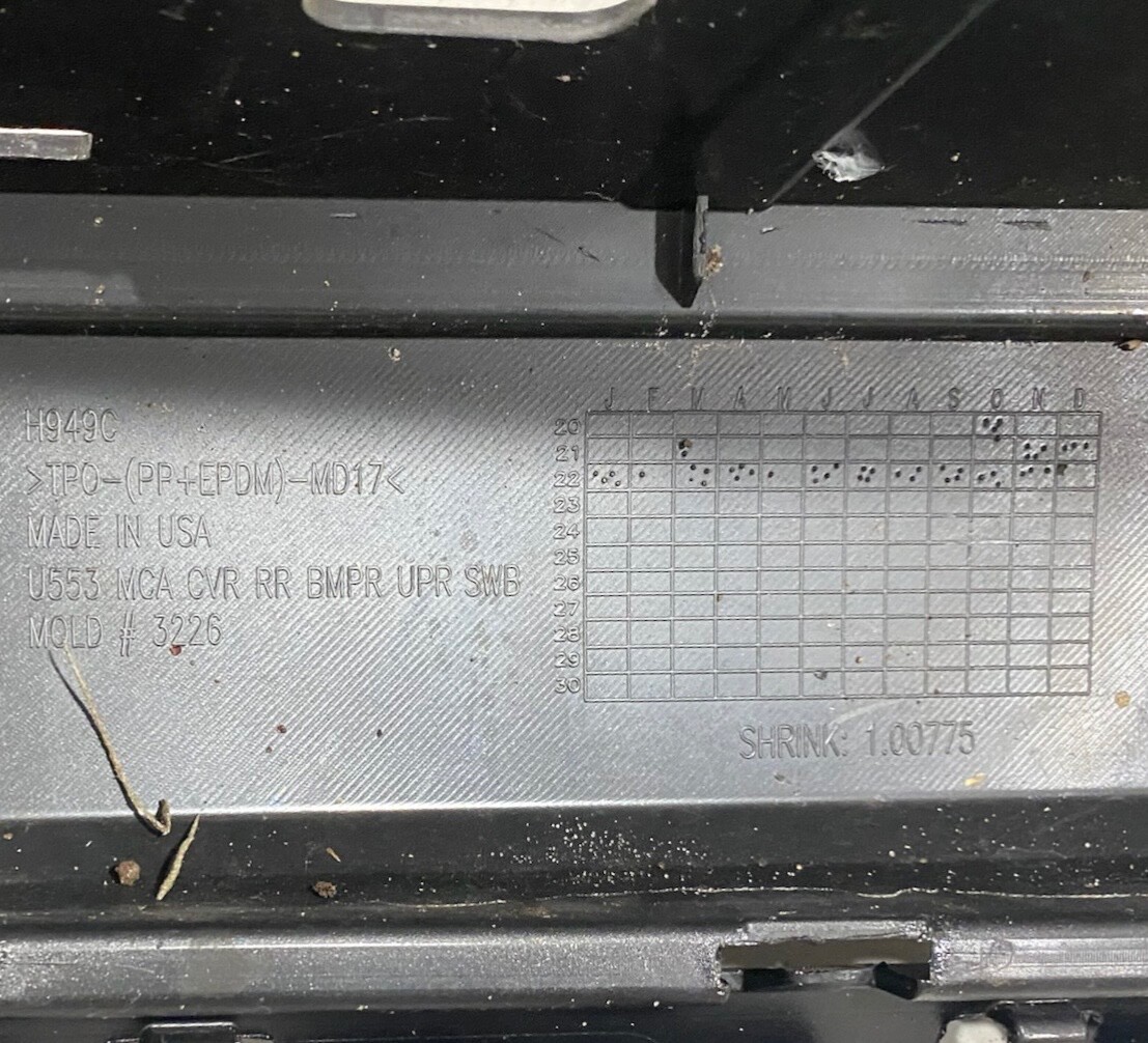 2018-2021 FORD EXPEDITION U553 SWB REAR BUMPER COVER OEM for sale ...