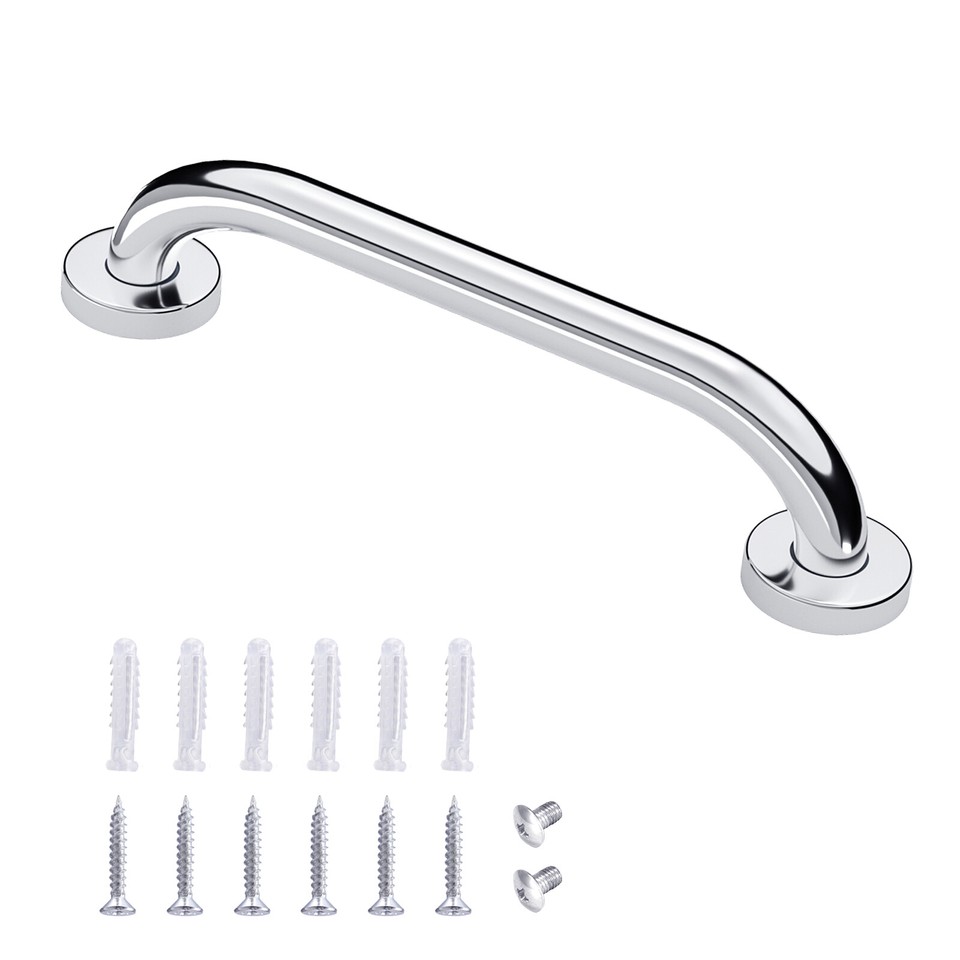 12in Long Stainless Steel Bathroom Bathtub Grab Bar Handicap Safety ...