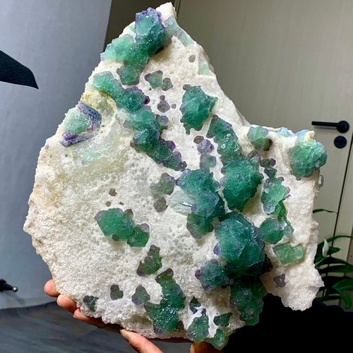 12.5LB Natural Green Cubic Fluorite Mineral Crystal Sample/China | eBay