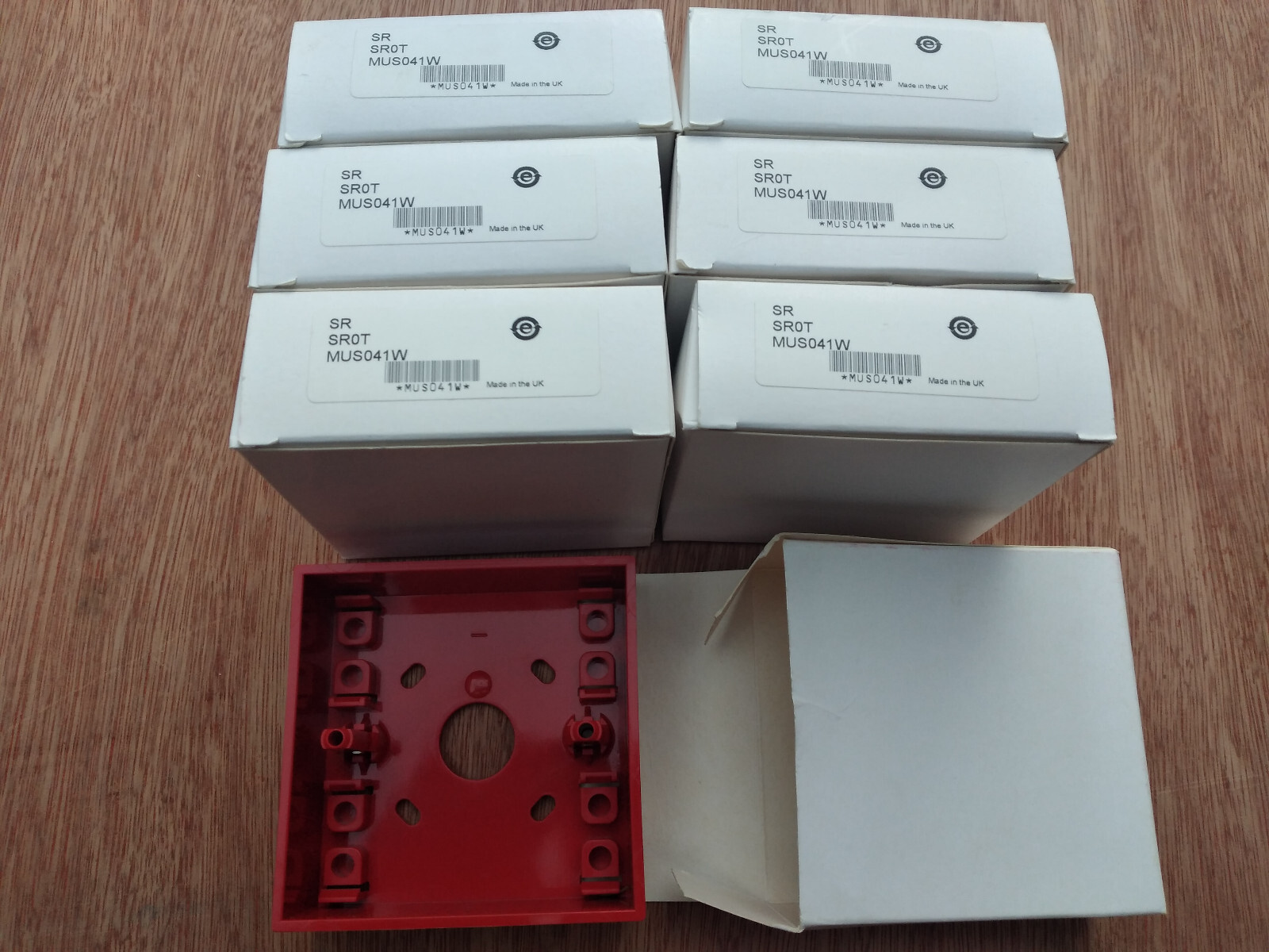 7 x KAC HOCHIKI Surface Mounting Call Point Back Box Red MUS041W for ...
