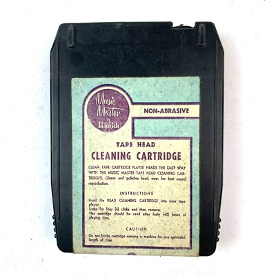 Non-Abrasive Cleaning Cartridge Music Master 8-Track Tape 212 Pickwick ...