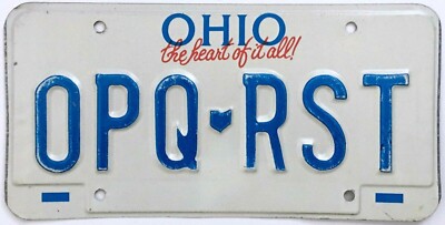 Rare Ohio "Heart of it all" VANITY PERSONALIZED DMV SAMPLE License ...