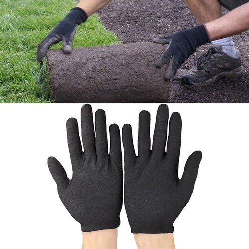 12PCS Cotton Manner Gloves Thin Thick Safety Work Gloves Tool Working ...