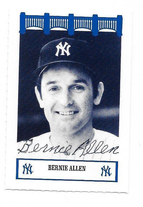 BERNIE ALLEN 1992 THE WIZ YANKEES 70'S AUTOGRAPHED SIGNED | eBay