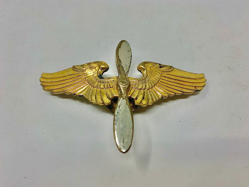 Vintage Sterling Silver and Gold Filled Truart Wing and Propeller Pilot ...