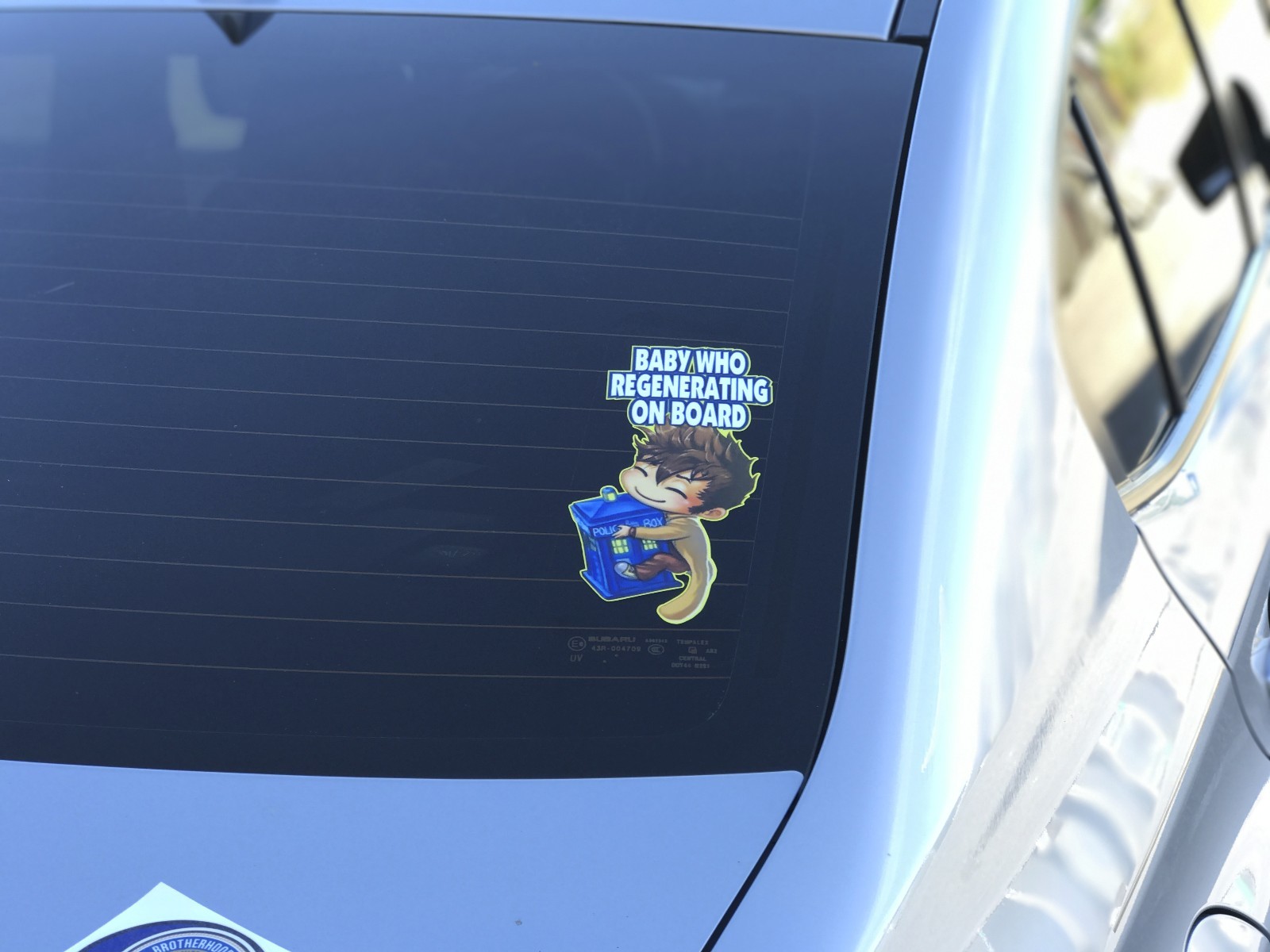 Baby Doctor Who Sticker Baby On Board Bumpersticker Decal Sticker Dr ...