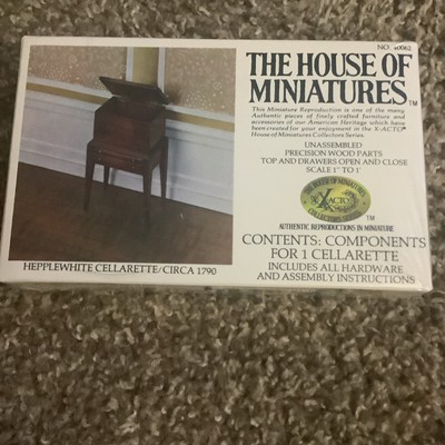 The House of Miniatures Hepplewhite Cellarette Circa 1790 X-Acto 40062 ...