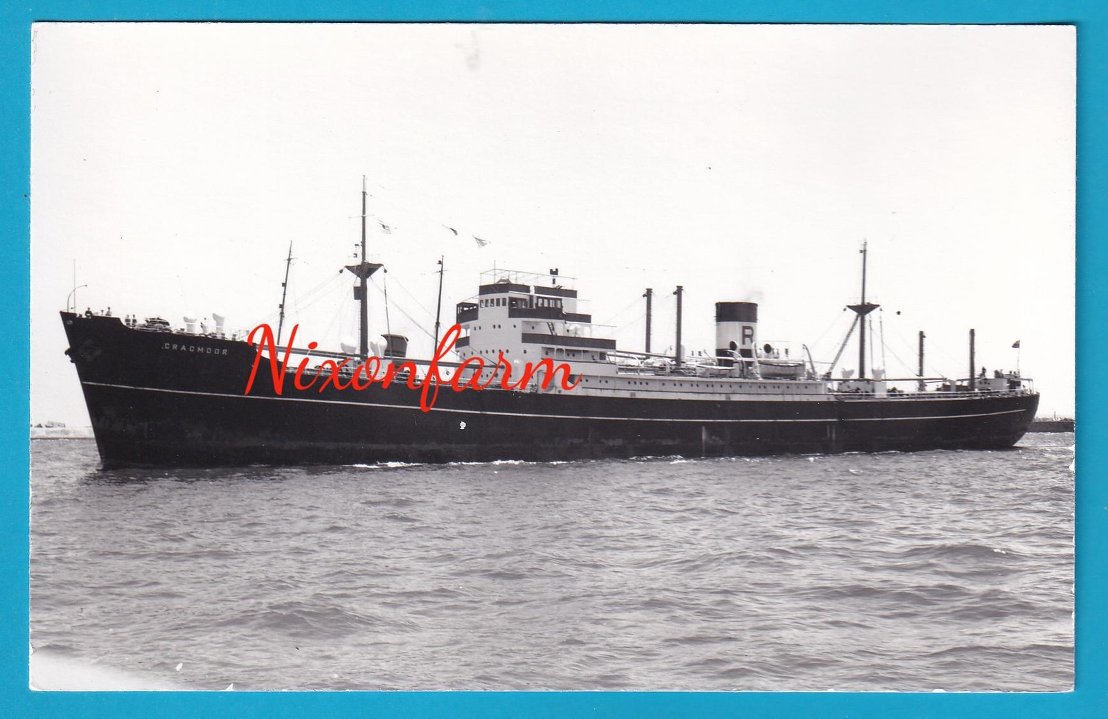 Original Postcard Size RP Moor Line W. Runciman Line CRAGMOOR 1947 ...