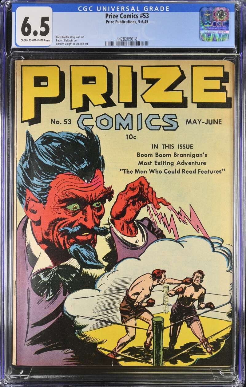 Prize Comics #53 CGC 6.5 1945 Prize Publications Brannigan Golden Age ...