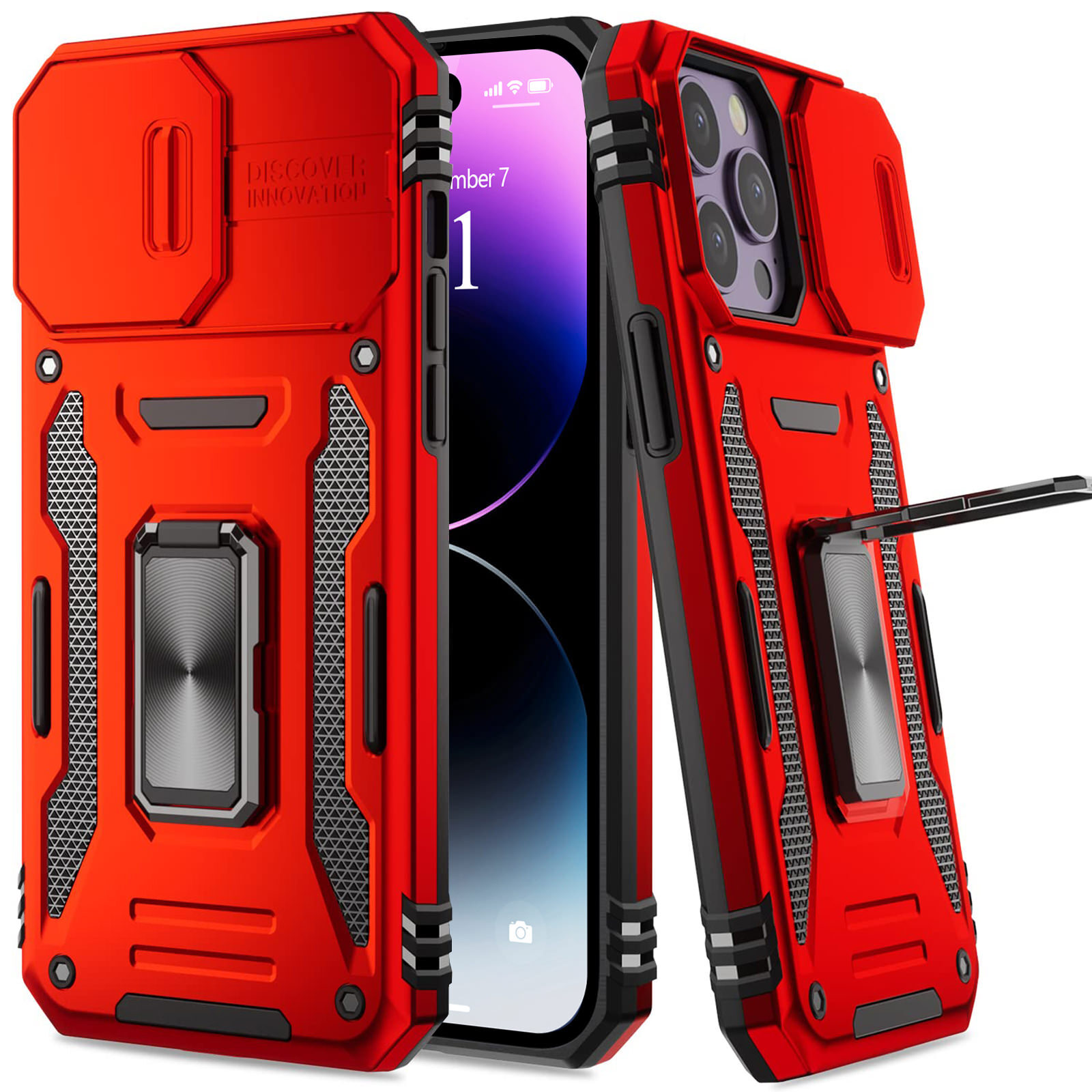 Slide Camera Case For iPhone 15 12 13 14 Pro Max 11 XR Magnetic 360 ...