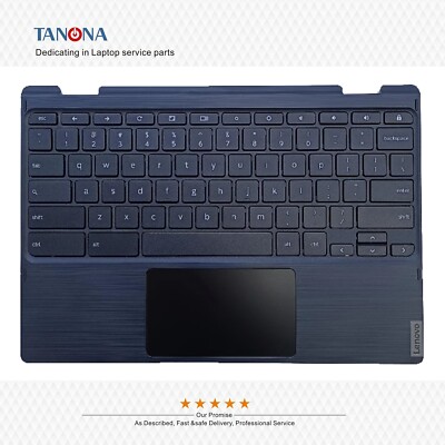 New For Lenovo Chromebook 300E MTK Palmrest Touchpad Keyboard Bezel ...