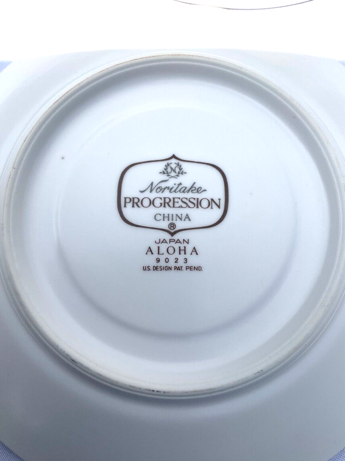 1970's Noritake Progression China Japan "ALOHA" 9023 Saucers Set of 2 ...