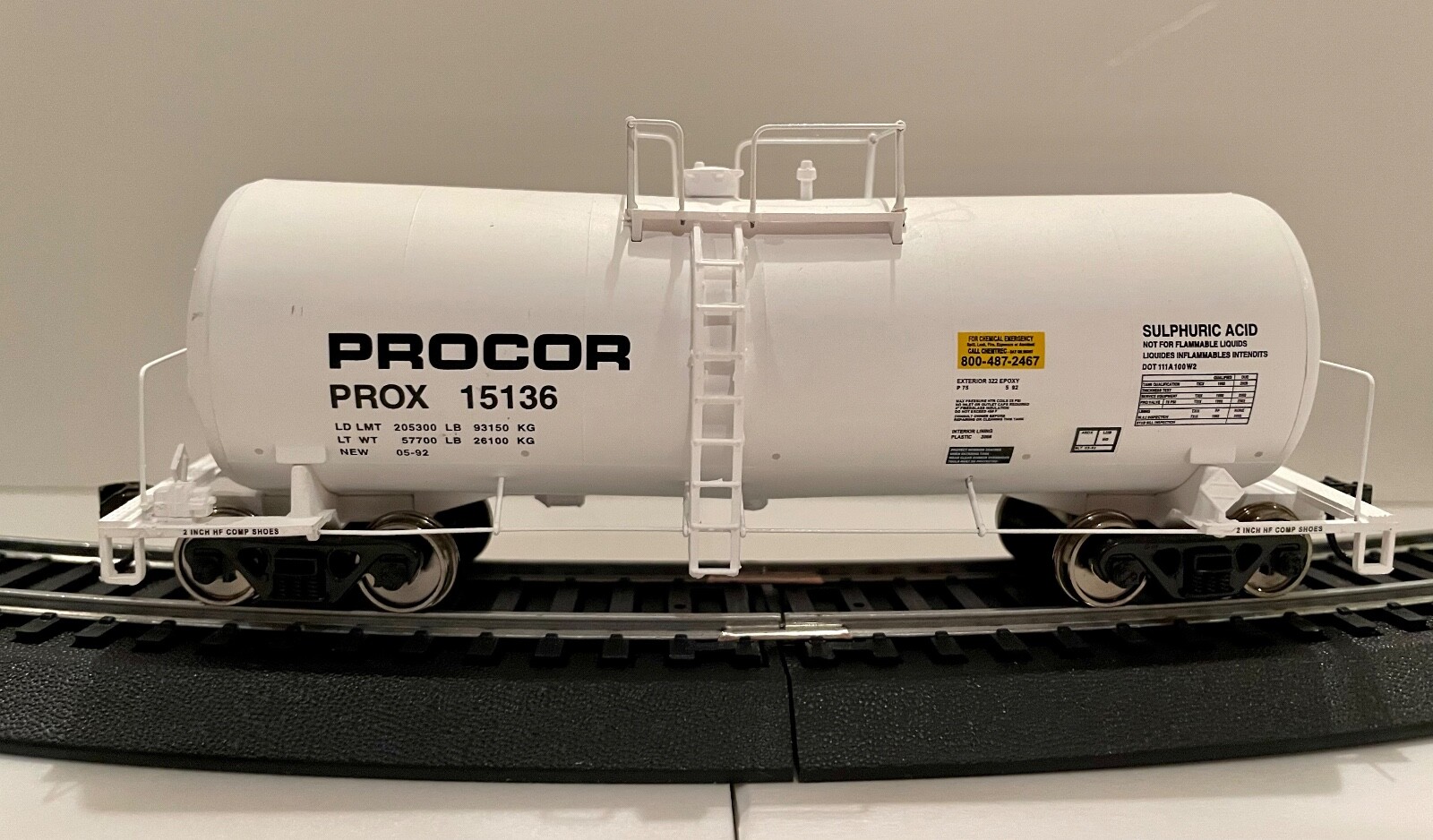 HO Scale Walthers RTR Procor 16k Funnel Flow Tank Car for sale online ...
