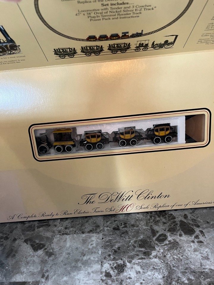 Bachmann 40-130 HO Scale The Dewitt Clinton Steam Train Set EX/Box ...