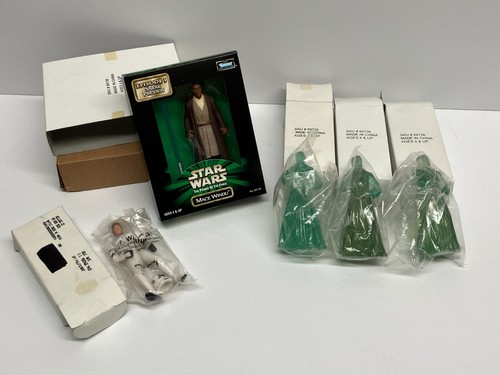 Lot of 5 Star Wars Mail Away Figures LUKE SKYWALKER, MACE WINDU OBI-WAN ...
