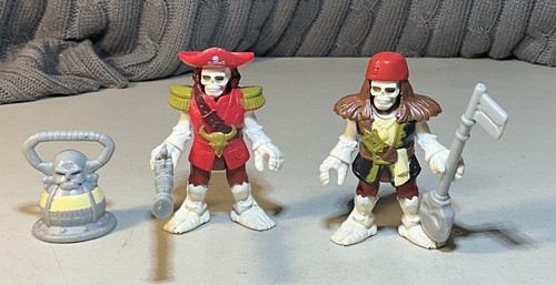 Fisher-Price Imaginext 2 Pirates Skeleton 3” Figures W/ accessories | eBay