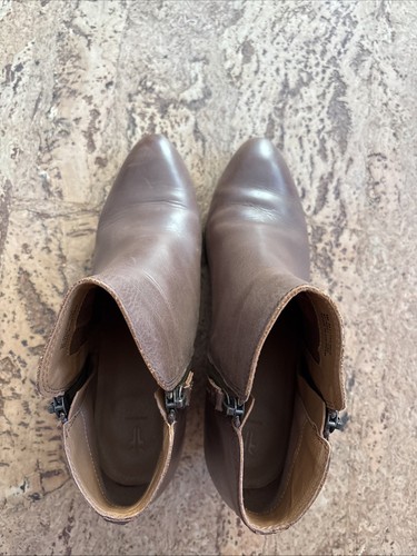 Frye Judith Zip Ankle Booties Womens Size 9M Wheat Brown Leather ...