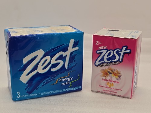 Zest 3 Pack Energy Rush 4.5oz & New Zest 2 Pack Lush Paradise 3.2oz ...