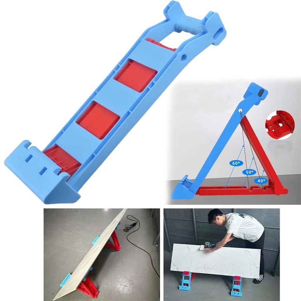 Tile Chamfering Holder Bracket Adjustable 45 Degree Blue ABS Anti Slip ...