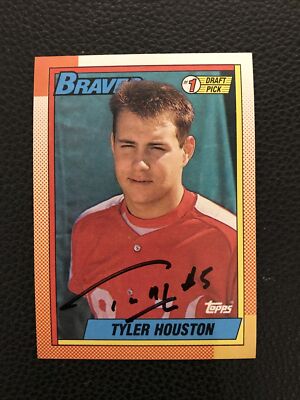 1990 TOPPS #1 DRAFT PICK TYLER HOUSTON AUTOGRAPHED CARD #564 | eBay