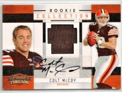 2010 Panini Threads Rookie Collection Materials Autographs #7 COLT ...